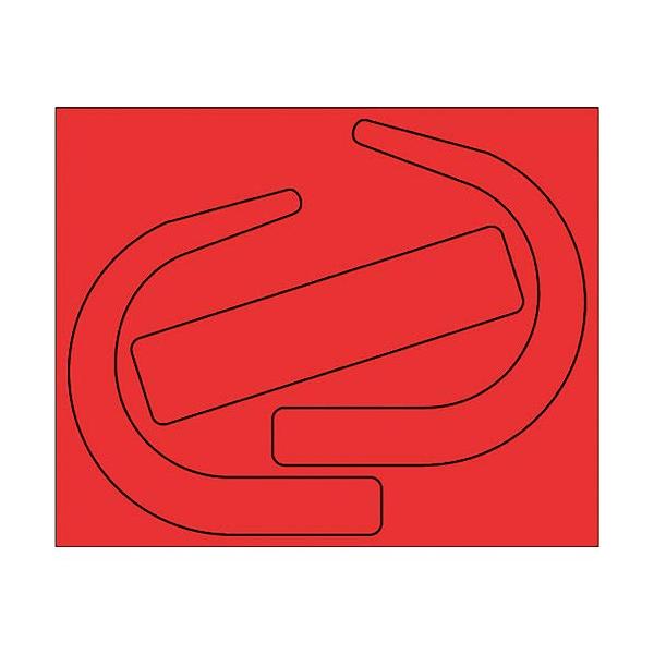 【商品概要】色:蛍光赤縦(mm):110横(mm):136フック用ステッカー2枚、フック下用ステッカー1枚大サイズ蛍光ステッカーフック用ステッカー2枚、フック下用ステッカー1枚【商品説明】【商品詳細】ブランド：ユニット商品種別：産業・研究開...