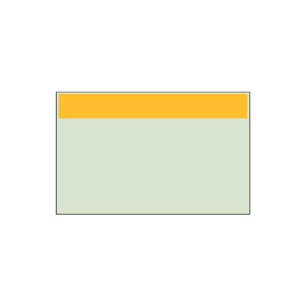 【商品概要】●寸法(mm)：250×500×0.25厚●帯色：黄(マンセル値2.5Y 7.5/12)●耐熱温度(℃)：約?15℃?＋87℃【商品説明】【商品詳細】ブランド：ユニット商品種別：安全標識商品名：ユニット 配管識別シート 黄 帯の...