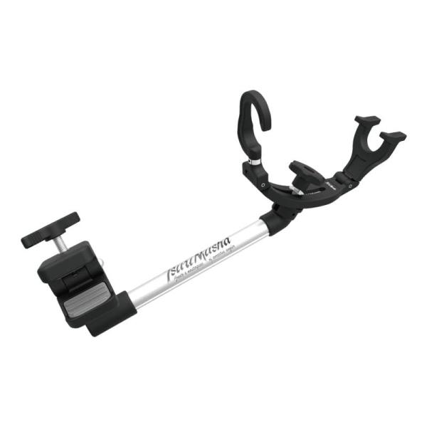 【商品概要】仕舞寸:W70×D95×H275mm / 取り付けパイプ径:10Φ~34Φ自重:345g材質:クランプ、竿受:GFRP、ネジ、ピン類：ステンレス【商品説明】【商品詳細】ブランド：釣武者商品種別：スポーツ＆アウトドア商品名：釣武者...