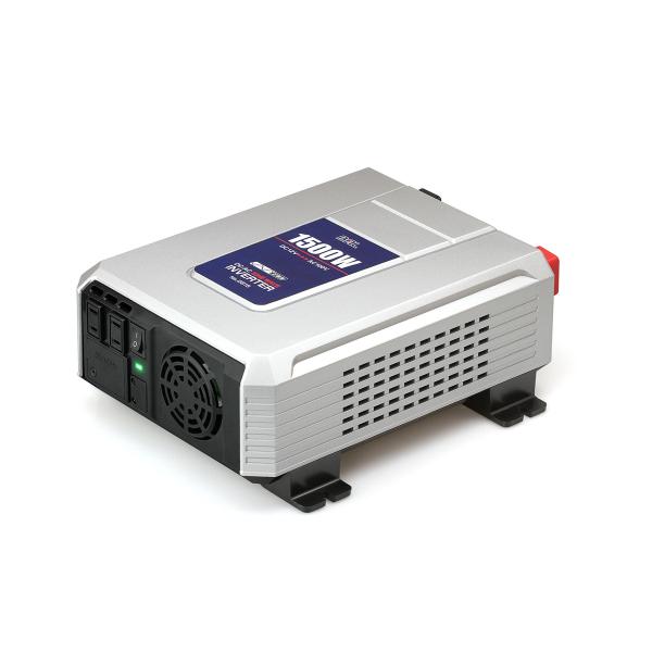 【商品概要】入力電圧:DC12V 動作範囲:11~15V出力電圧:AC100V出力周波数:50Hz/60Hz(切り替えスイッチ付)出力波形:正弦波電源入力方式:バッテリー接続回路方式:P.W.M方式保護回路:低電圧入力保護回路・高電圧入力保...