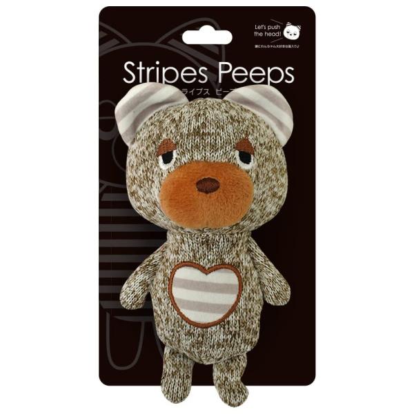 【商品概要】ストライプ柄のかわいいぬいぐるみ！【商品説明】【商品詳細】ブランド：スーパーキャット (Super Cat)商品種別：ペット用品商品名：スーパーキャット (Super Cat) 犬用おもちゃ ストライプス ピープス くま製造元：...
