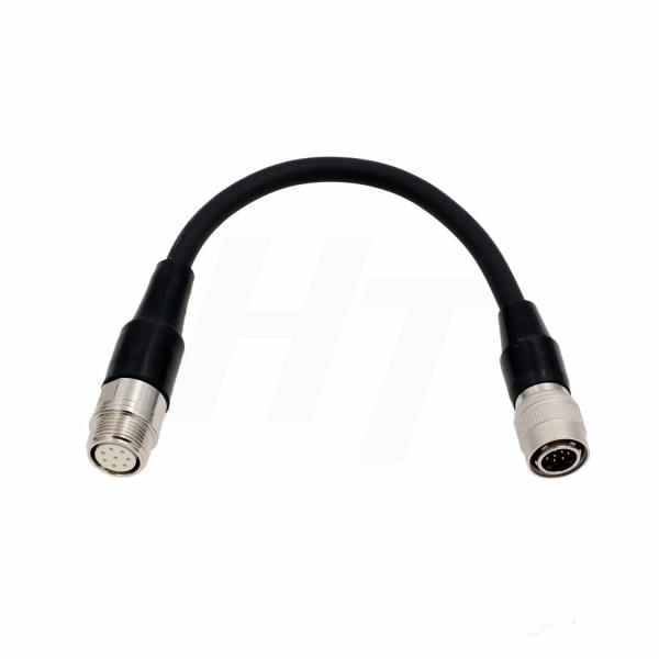【商品概要】Canon ZoomコントローラーからFujinon ENGレンズへのアダプターケーブル。Hirose 12ピンオス-8ピンメスに対応するコネクター。長さ20cm。高屈曲、編組シールド、PVCジャケットケーブル。Fujinon ...