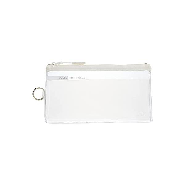 【商品概要】【特長】中身が見えて取り出しやすい、クリヤータイプのスリムなペンケース。【寸法】幅200mm×奥行25mm×高さ110mm 【重量】33g【色】フロストクリヤー【収容量】ペン約20本【材質】本体／PVC【商品説明】【商品詳細】ブ...