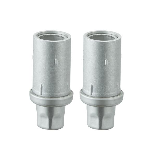 【商品概要】傾斜のある床に置いたシンク脚に接続し、作業台の高さを水平に調整できます。シンクの高さを約35〜70ｍｍ調整可能。Φ38ｍｍ厚み1.2ｍｍのパイプにご利用いただけます。【取付方法】シンク脚の穴にゴムハンマー等で打ち込み、ネジを回し...