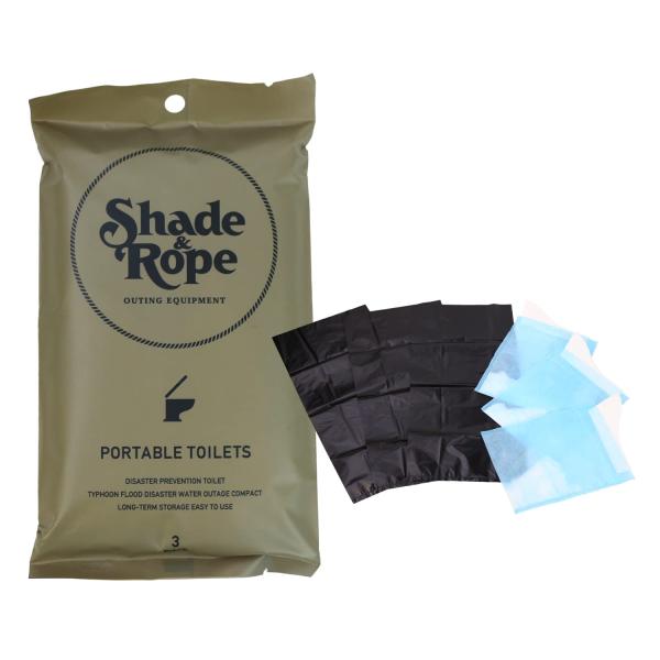 【商品概要】【セット内容】携帯ミニトイレ×1個　・・・1袋あたり：凝固剤入り蓄尿袋×3・持ち帰り袋×3【容量】600ml（1回分あたり）【材質】ポリエチレン、高分子吸水樹脂【サイズ】Ｗ155×Ｈ235×Ｄ4mm／重量：16g（1袋あたり）＜...