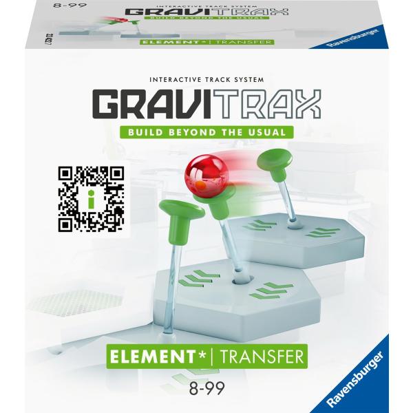【商品概要】GraviTraxの追加パーツがパッケージを一新して登場！コース上に設置したトランスファーにボールが到達すると、3本のアームがまるでリレーのようにボールを運びます。セット内容：トランスファーｘ３（合計パーツ数15ピース）、説明書...