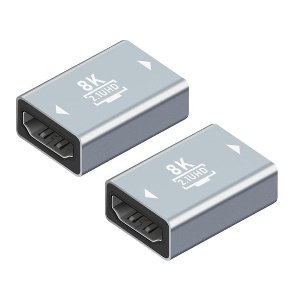 【商品概要】【HDMI 2.1中継アダプタ】このパッシブ8K HDMI HDMI中継アダプタは2本短いHDMIケーブルを一本の長いHDMIケーブルに作成でき、HDMIケーブルの長さが足りない問題を解決したり、長いHDMIケーブルのコストも避...