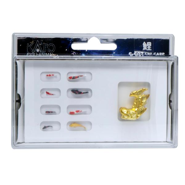 【商品概要】KATOのフィギュアニマル、1/87 鯉です。フルカラー3D印刷完成品。水鳥の目やくちばし、鯉のカラフルな模様などをリアルに再現。KATOジオラマ材料で作ったレイアウトやミニジオラマに相性ピッタリ。サイズ2種各色合わせて8匹の鯉...