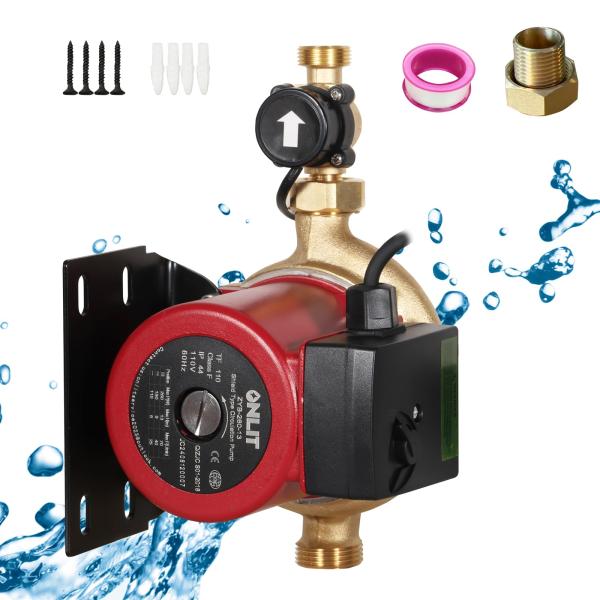 【商品概要】「錆びない」Onlitの全自動ブースターポンプは、継手が全銅製であり、継手が全銅製であるため、長期間の使用でも錆の心配がありません。高品質な材料を使用し、水の安全を保障します。「超静音＆高温に耐える」PPR材質の遠心式羽根車は、...