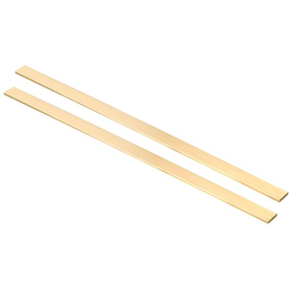 【商品概要】仕様：素材：H59真鍮；カラー：真鍮；厚さ：15mm/0.6"；幅：15mm/0.6"；長さ：0.3 m/12"；パッケージリスト：真鍮フラットバー2個真鍮フラットバーは磨かれて切られており、傷がなく非常に滑らかで、さまざまなク...