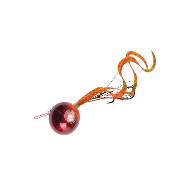 【商品概要】自重: 100gカラー: #09 蛍光オレンジレッド素材:鉛ヘッド部の遊動穴後方にホール配置 / 高耐久のオリジナルパイプ装備(ハードタイプ・交換不可) / コンプリートモデル (ダブルフックショートカーリー Mサイズ搭載モデル...