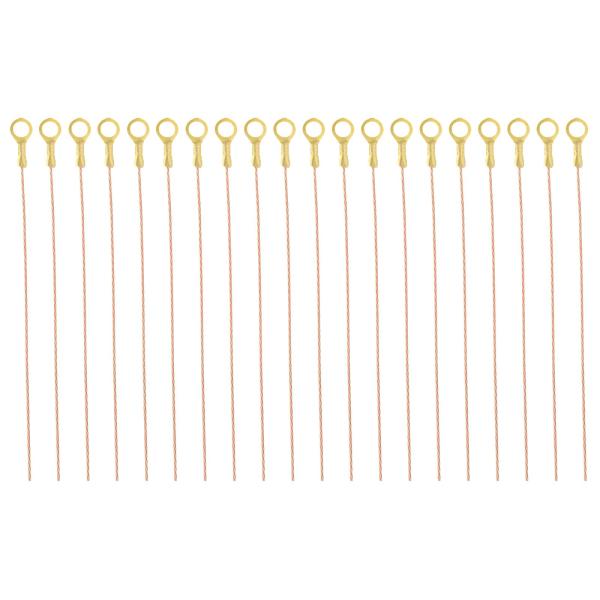 【商品概要】仕様：カラー：銅色、ワイヤーゲージ：18 AWG、ワイヤー直径：1.2 mm/0.05 "、ワイヤー長さ：30 cm/12 "、内径：4 mm/0.2 "、材料：銅、梱包リスト：20×銅編組ワイヤー良質な純銅材料：耐久性のある純...