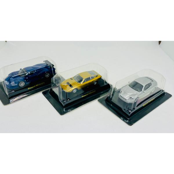 【商品説明】◎ 京商 MASERATI マセラティ ミニカーコレクションまとめて3点セット・Maserati MC12 GT1・Maserati Khamsin・Maserati Gran Sport※箱なしです。【注意事項】未使用品ではあ...
