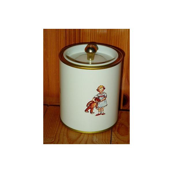 缶　キャニスター　容器　女の子　便利