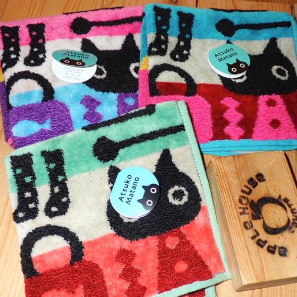 型番：6544サイズ：約25×25cm素材：綿100％日本製（今治）※商品画像の色合いなどは、撮影した状況や、お客様がお使いになっているディスプレイ等の環境により、実物と異なる場合があります。気になるモチーフがいっぱい♪ 黒猫MEMEのお部...