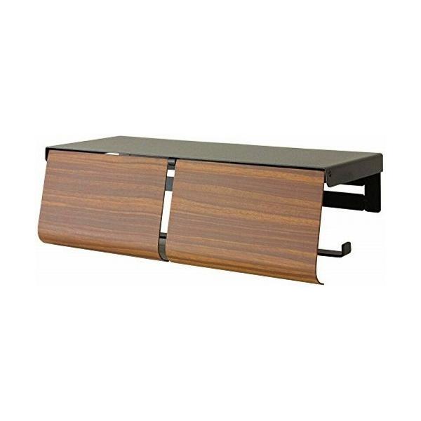 【商品説明】キレイな木目転写スチールのスタイリッシュなデザイントイレットペーパーホルダー『TEEL(ティール)』シンプルなスチールデザイン、取り出しやすいペーパーはサイドから差し込むだけの簡単交換、補充が少ない二連式なのでおトイレが快適。【...