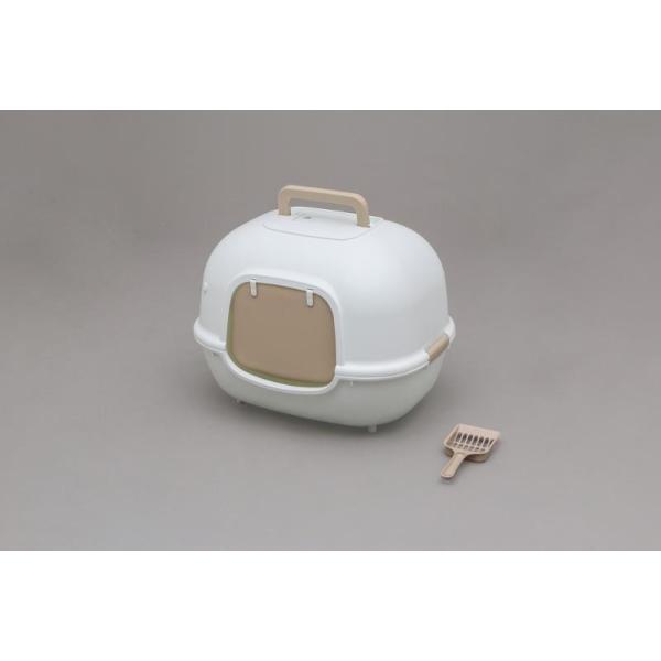 必ず商品説明をご覧ください。アプリなどは「さらに表示する」からご覧いただけます。■商品説明コンパクトサイズでケージの中にぴったり置ける猫トイレです。横漏れ防止構造で、おしっこが壁面をつたって外に漏れるのを防止します。トイレの内側にスコップを...