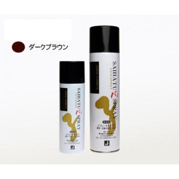 【商品説明】薄毛部分や白髪にスプレーするだけでミクロで自然な黒い微粒子が髪に絡みつき薄毛や白髪が目立ちにくくなり、ボリュームアップします。(携帯用ミニスプレー付)カラー：ダークブラウン【使用方法】1.タオルやクロスで衣類をカバーして下さい。...