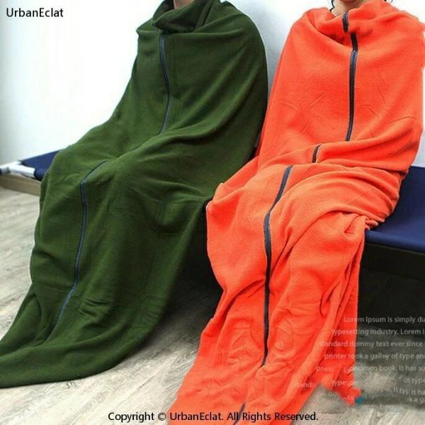 キャンプ用寝袋ライナー フリース寝袋ライナー  防寒 寝袋インナー 軽量 キャンプブランケット ジッパー付き 寝袋ライナー アウトドア 防寒インナー 収納袋付き