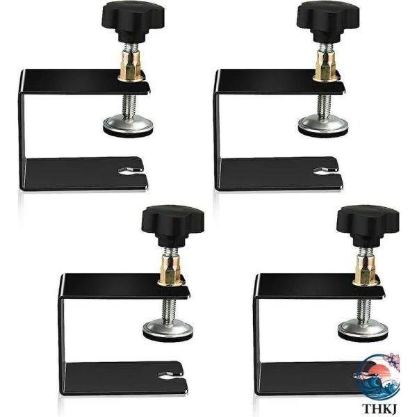 パーテーション 固定用金具 ブラケットクランプ デスク クランプ 4個セット キャビネット 木工 調節可能 作業 切削 締付 寝室 テーブル固定型 スタンド型 DIY工