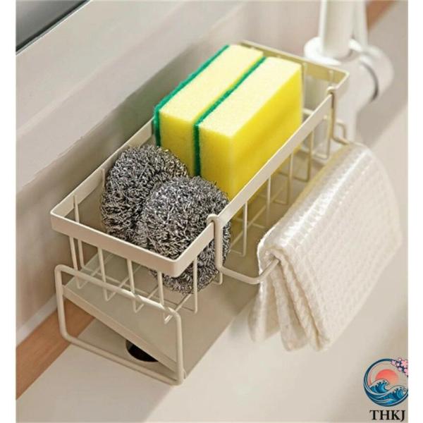 水切りラック ふきん キッチンスポンジ 省スペース コンパクト 抗菌 水槽収納ラック