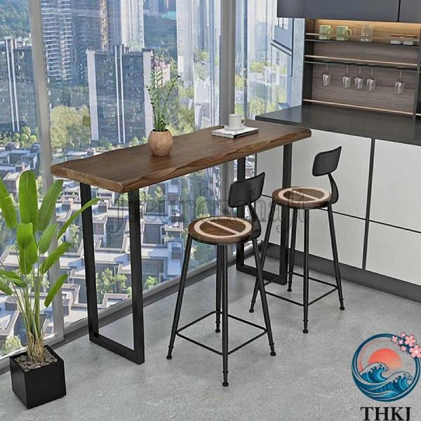 ? 製品サイズ：カウンターテーブル 長さ80/100/120/140/160/180 / 200cm、幅40CM、高さ105CM、厚さ5cmなど、さまざまなサイズオプションをご用意しています。さまざまなサイズでさまざまなスペース要件に適応で...