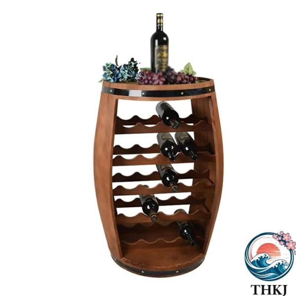 ? ワインラックは、ワインとシャンパンのボトルの実用的な保管ソリューションを提供します。これは、多くのスペースを節約するのに役立ちます。? 素材：松材でできており、錆びず、長期間使用できます。 レトロなスタイル? 対象場所：住宅、ワインセラ...