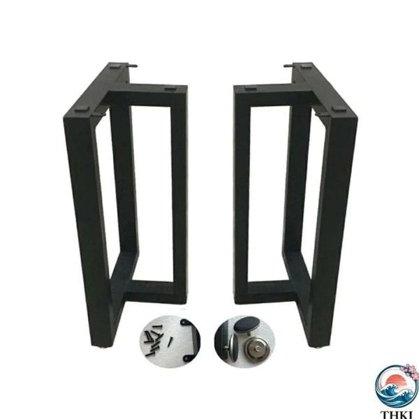 テーブルの脚は太い鋼管でできており、表面は高温ベーキングワニス加工を採用し、シームレスに溶接され、丈夫でしっかりしており、揺れません。2本のテーブル脚は約600kgの荷重に耐えます。お好きな木材で簡単DIY: お好みの天板にビス止めするだけ...