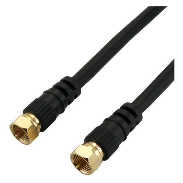 ホーリック アンテナケーブル 1m ネジ式 両側ストレート 4K/8K衛星放送対応 BS/CS/地デジ対応 F型 75Ω S-4C-FB