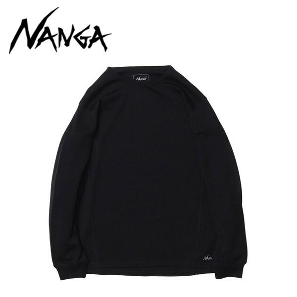 NANGA（ナンガ） MERINO WOOL BASE LAYER L/S TOP BLK L NW2341-1J508