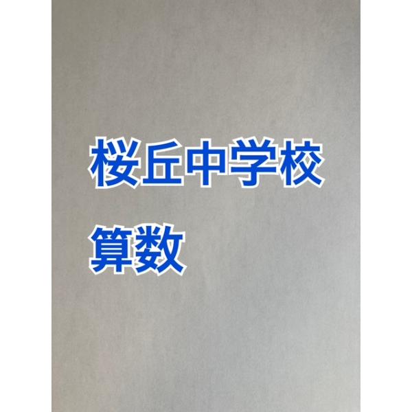 ◎桜丘中学校：分析算数対策プリント　全36ページ――――――――――――――――――――――――セット内容（全36ページ）1. *傾向と対策／入試問題を徹底分析**（4ページ）   * 過去１０年分の出題データを解析2. **特訓プリント*...