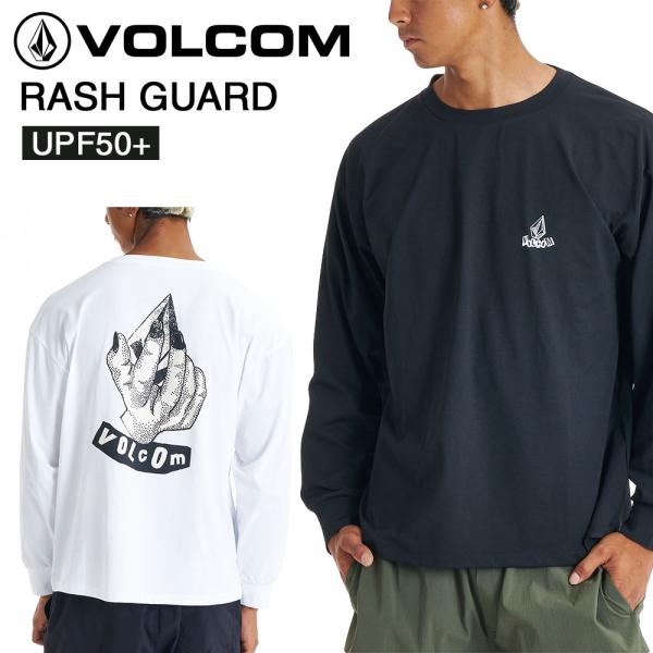 【ブランド】VOLCOM ボルコム【商品名】GRAB THE STONE LS SURF TEE【商品説明】コットンタッチのポリエステルジャージーを使用した、長袖ラッシュガード/ユーティリティTシャツ。ポリエステルの捲縮糸によって、高いスト...