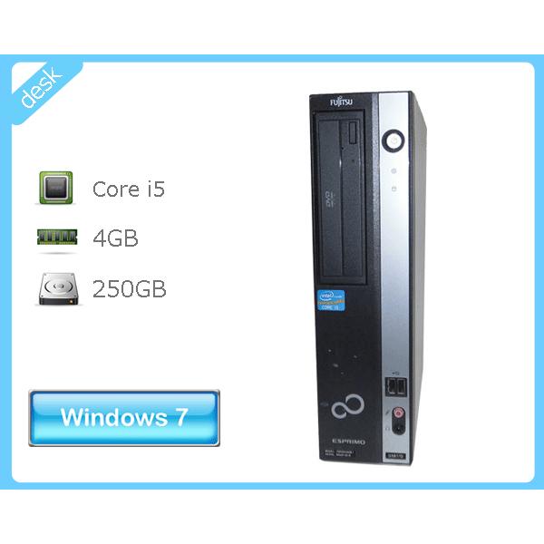 ■商品名:富士通 ESPRIMO D581/D■CPU:Core i5 2400 3.1GHz■メモリー:4GB ■HDD:250GB(SATA)■光学ドライブ DVD-ROM■OS:Windows7 Professional(32Bit)