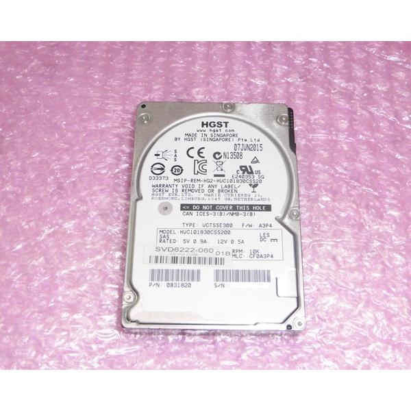 ■商品名　HGST HUC101830CSS200■区分 中古ハードディスク 中古HDD ■規格　SAS 2.5インチ■容量　300GB ■回転数　10K■状態 中古品。消去、初期化済みです。■保証期間 商品到着日から3ヶ月間となります