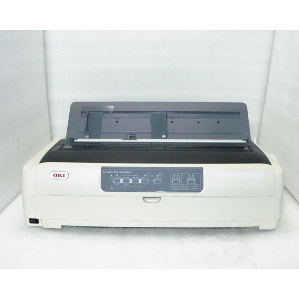 ■商品名: OKI MICROLINE 8460HU2 ドットプリンター■状態:中古品。動作確認済みです。筐体に黄ばみ、シール跡があります。※インクリボンは現状の物をお付けします(印字が薄くなっているので交換が必要です)■付属品:電源ケーブ...