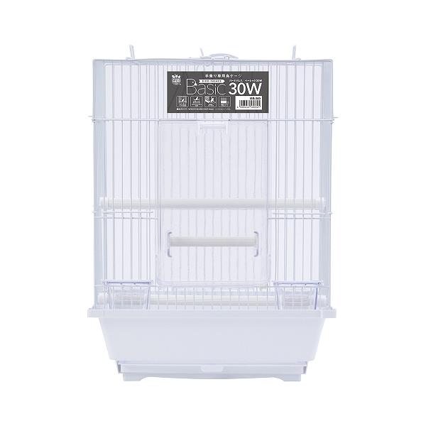 正面扉はクリア素材、美しい手乗り専用鳥ケージ／中がよく見えるクリアな正面扉／とまり木がつけられる天面扉／正面扉にとまり木付き／掃除がしやすい引き出しトレイ