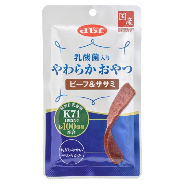 愛犬の健康を保つ植物性乳酸菌K71を配合し、牛肉と鶏ささみをベースとした犬用おやつです。指で簡単に曲がるほどやわらかいので、愛犬に合わせて色々な大きさにちぎることが出来ます。この製品には1袋当たり約100億個の植物性乳酸菌K71を配合してい...