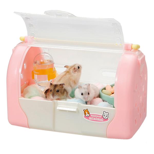 かわいいペットとのおでかけに最適なキャリーです。・ペットが水分補給できるウォータボトル付です。・ケージのお掃除の時には、ペットのお部屋としてお使いください。・小鳥のヒナの飼育用としてもお使いいただけます。