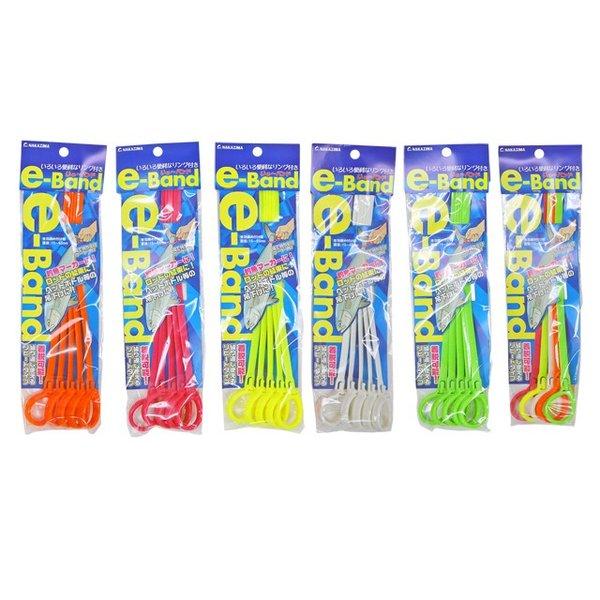 リング付きリピート型結束バンドe-Band イーバンド 直径15-65mmこれ1本で使い方色々！バンドカラーの使い分けで、自分の魚が一目瞭然！ペットボトル等の吊り下げもOK！●釣魚マーカー用のリング付き結束バンド●リング付きなのでマーキング...