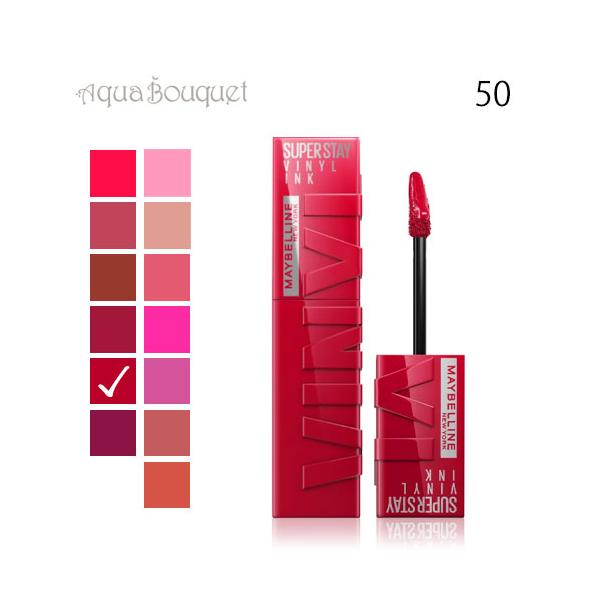 [商品名]メイベリンSPステイヴィニルインク[商品説明]シャカシャカ振ると2つの成分が混ざって色長持ち！塗りたての仕上がりが続きます。唇を包み込み、うるおい感ある仕上がりに。色・ツヤ・仕上がり、全てロック。[ご使用方法]塗布前には、ティッシ...