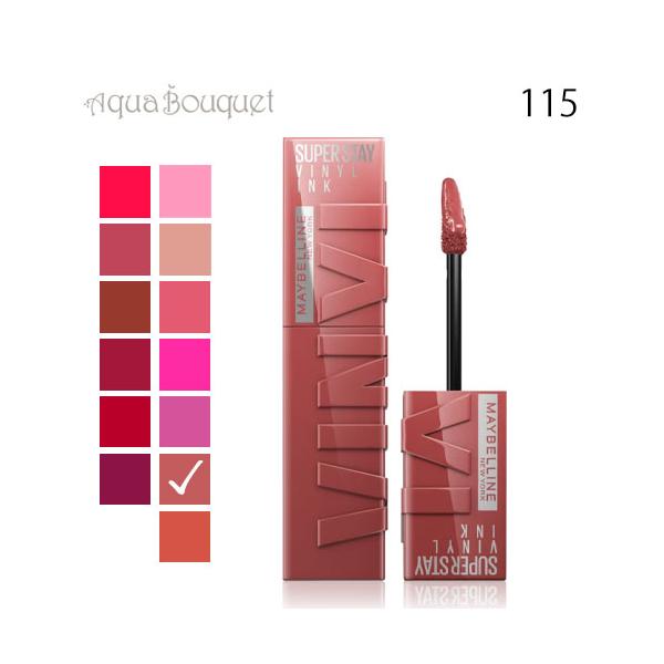 [商品名]メイベリンSPステイヴィニルインク[商品説明]シャカシャカ振ると2つの成分が混ざって色長持ち！塗りたての仕上がりが続きます。唇を包み込み、うるおい感ある仕上がりに。色・ツヤ・仕上がり、全てロック。[ご使用方法]塗布前には、ティッシ...