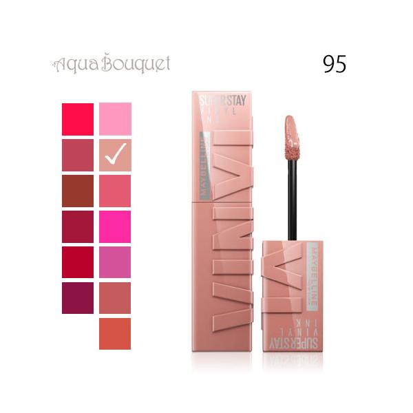 [商品名]メイベリンSPステイヴィニルインク[商品説明]シャカシャカ振ると2つの成分が混ざって色長持ち！塗りたての仕上がりが続きます。唇を包み込み、うるおい感ある仕上がりに。色・ツヤ・仕上がり、全てロック。[ご使用方法]塗布前には、ティッシ...