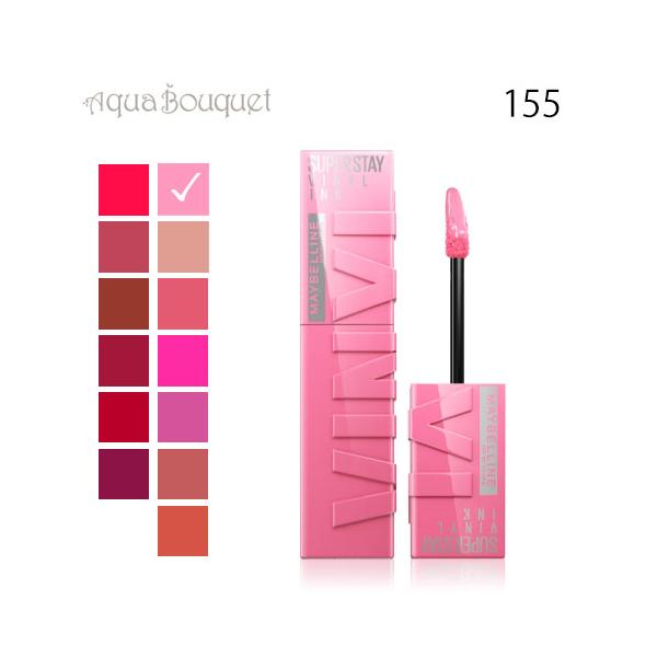 [商品名]メイベリンSPステイヴィニルインク[商品説明]シャカシャカ振ると2つの成分が混ざって色長持ち！塗りたての仕上がりが続きます。唇を包み込み、うるおい感ある仕上がりに。色・ツヤ・仕上がり、全てロック。[ご使用方法]塗布前には、ティッシ...