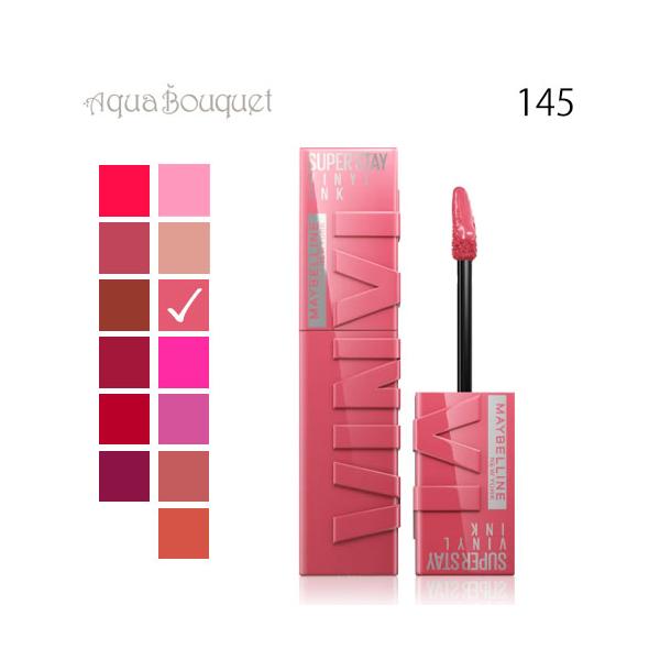 [商品名]メイベリンSPステイヴィニルインク[商品説明]シャカシャカ振ると2つの成分が混ざって色長持ち！塗りたての仕上がりが続きます。唇を包み込み、うるおい感ある仕上がりに。色・ツヤ・仕上がり、全てロック。[ご使用方法]塗布前には、ティッシ...