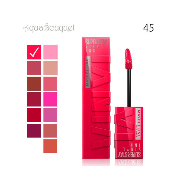 [商品名]メイベリンSPステイヴィニルインク[商品説明]シャカシャカ振ると2つの成分が混ざって色長持ち！塗りたての仕上がりが続きます。唇を包み込み、うるおい感ある仕上がりに。色・ツヤ・仕上がり、全てロック。[ご使用方法]塗布前には、ティッシ...