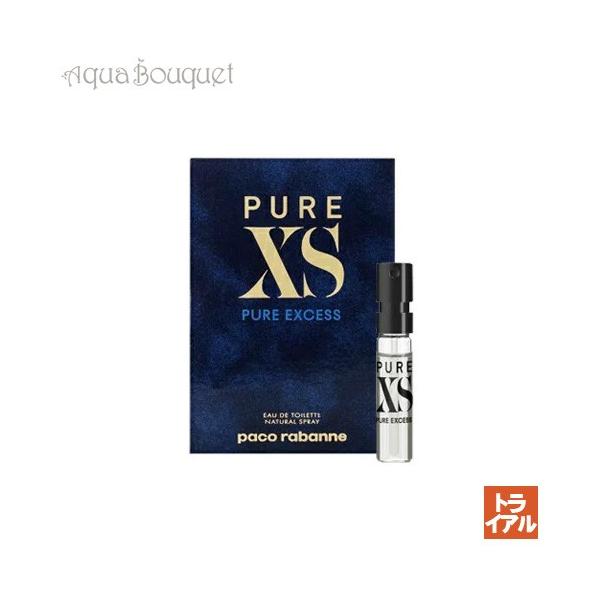 [商品名]パコラバンヌピュアXSエクセスオードトワレ1.5ml[商品説明]オリエンタルな香りとフレッシュスパイスのコンビネーションに温かい松とウッディーノートが加わった非常にエロティシズムな香りのフレグランス。食べたくなるようなアイスジンジ...