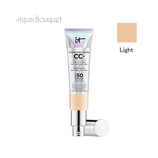 [商品名]イットコスメティックスユアスキンバットベターCC+クリームSPF50+#ライト[商品説明]敏感肌のことを考えて商品開発をしつつ、カバー力が高いコンシーラーやCCクリームを始め、メイクアップ商品を展開するコスメブランド。クリーム状の...