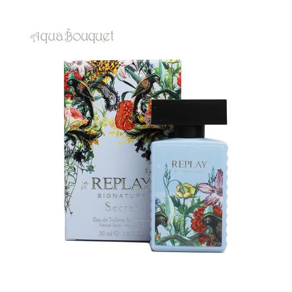 REPLAYSIGNATURE SECRET EDT FOR WOMAN 30ml イタリアのデニムとスマートカジュアルウェアブランド、「REPLAY」洗練されたエレガントな女性に捧げられたシグネチャーラインのフレグランス。象徴的なグラフィ...
