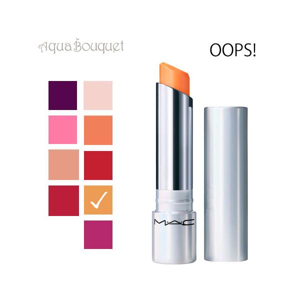 [商品名]マックグロープレイテンダートークリップバーム[商品説明]洒落っ気と血色感を両立した、M・A・Cならではのリップバーム。唇の水分量次第でひとりひとり異なるカラーに変化し、あなただけのカラーに。頬骨につけることでツヤと血色感を与えるチ...