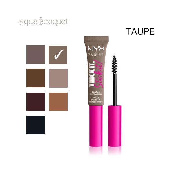 [商品名]ニックスシックイットスティックイットブロウマスカラ4.2g[商品説明]植物由来のファイバーで作られたアイブロウジェルは、自然な仕上がりで眉アーチを整え、厚くします。最大16時間持続するヴィーガンフレンドリーのフォーミュラは、ブロン...